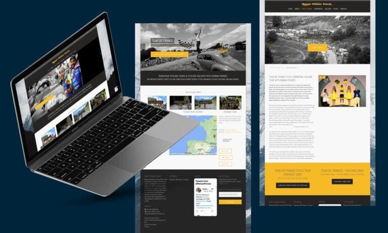 Cycle Tour Website Example by Solve: Ronan Pensec Travel